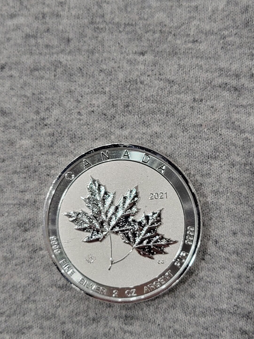 2 OZ 2021 Canadian Double Maple Leaf .9999 Fine Silver - Etsy