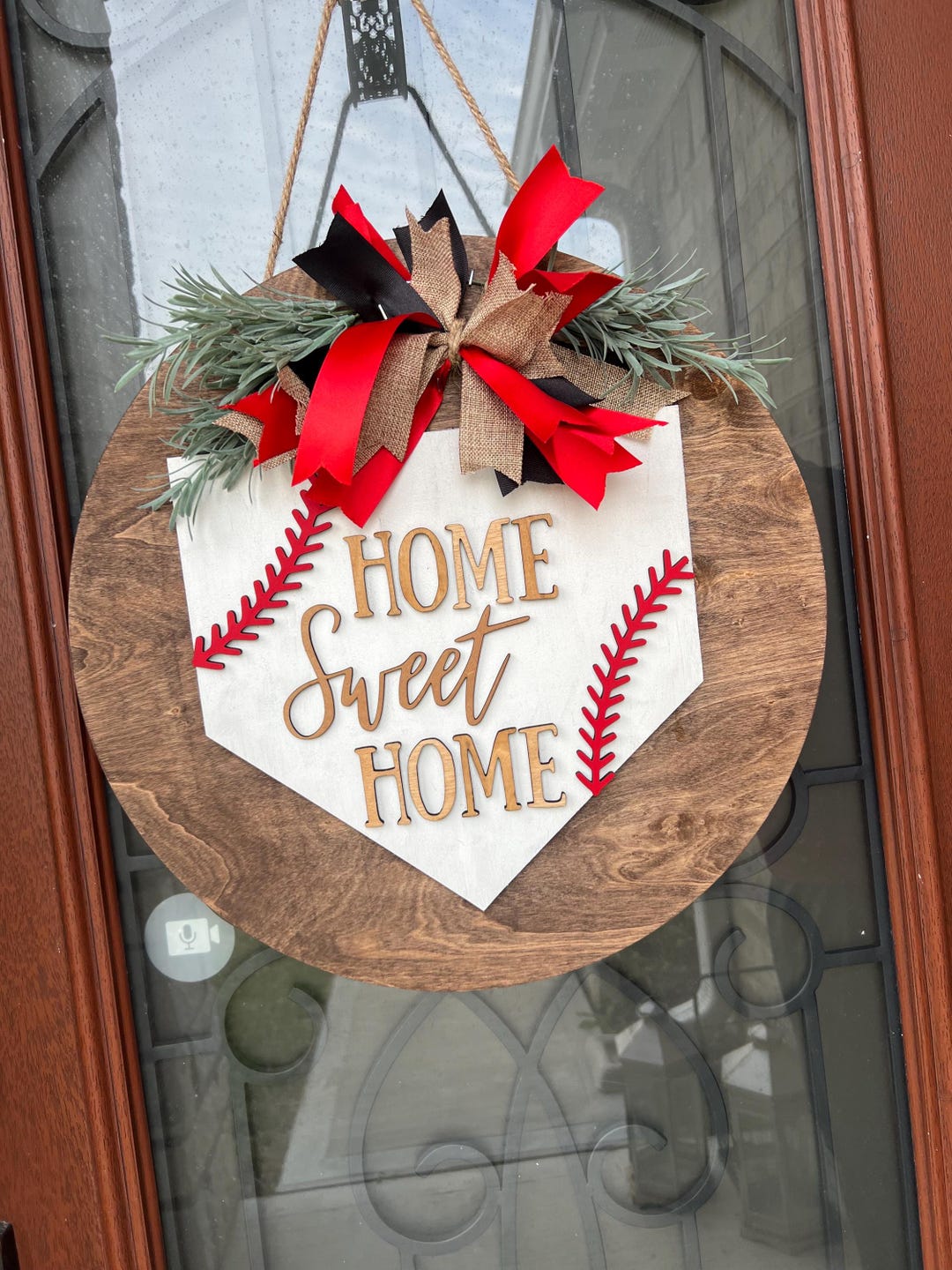 Personalized Sports or Season Door Hanger: Custom Door Hanger Wreath - Etsy