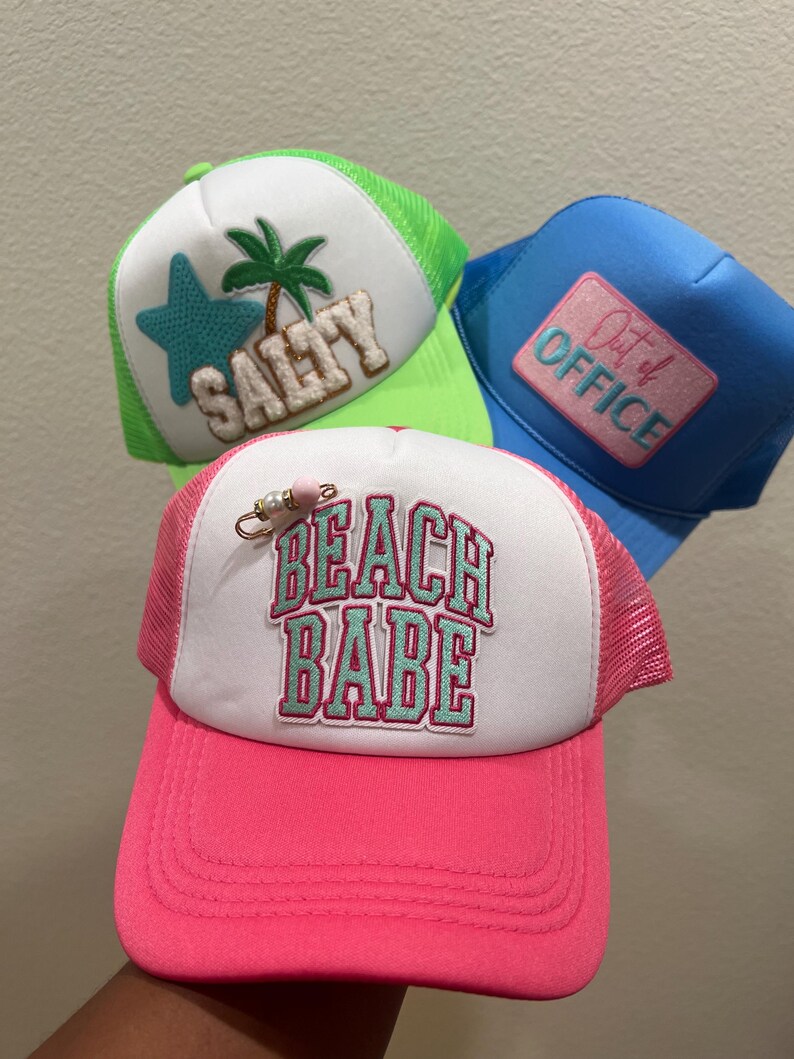 Trucker Hat, Custom Trucker Hat With Patches, Trucker Hat With Charms, Custom Hat With Pins and ...