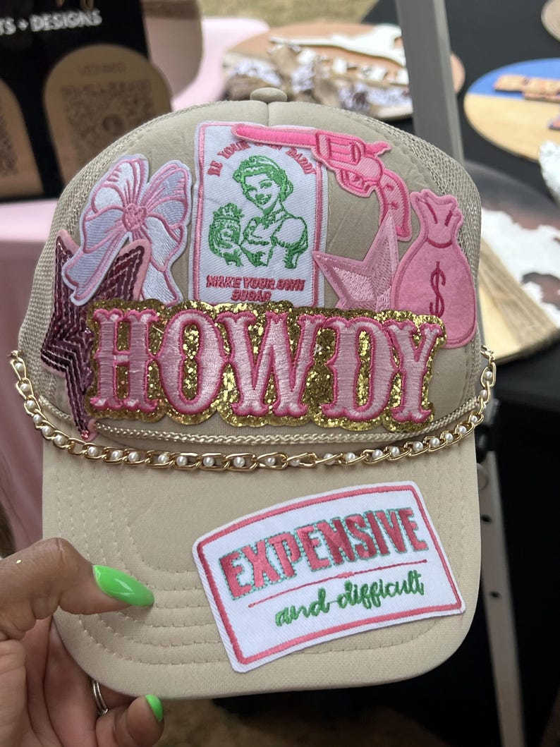 Trucker Hat, Custom Trucker Hat With Patches, Trucker Hat With Charms, Custom Hat With Pins and ...