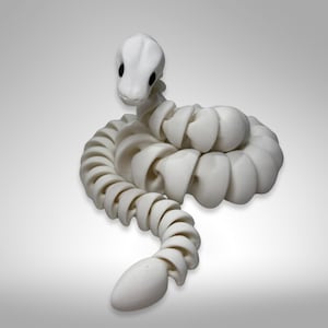 Articulated Ball Python Fidget Toy, 3D Printed Flexible Snake, Sensory ...