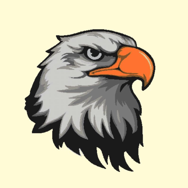 Majestic Bald Eagle Embroidery Design - Digital Download | 3 Sizes ...