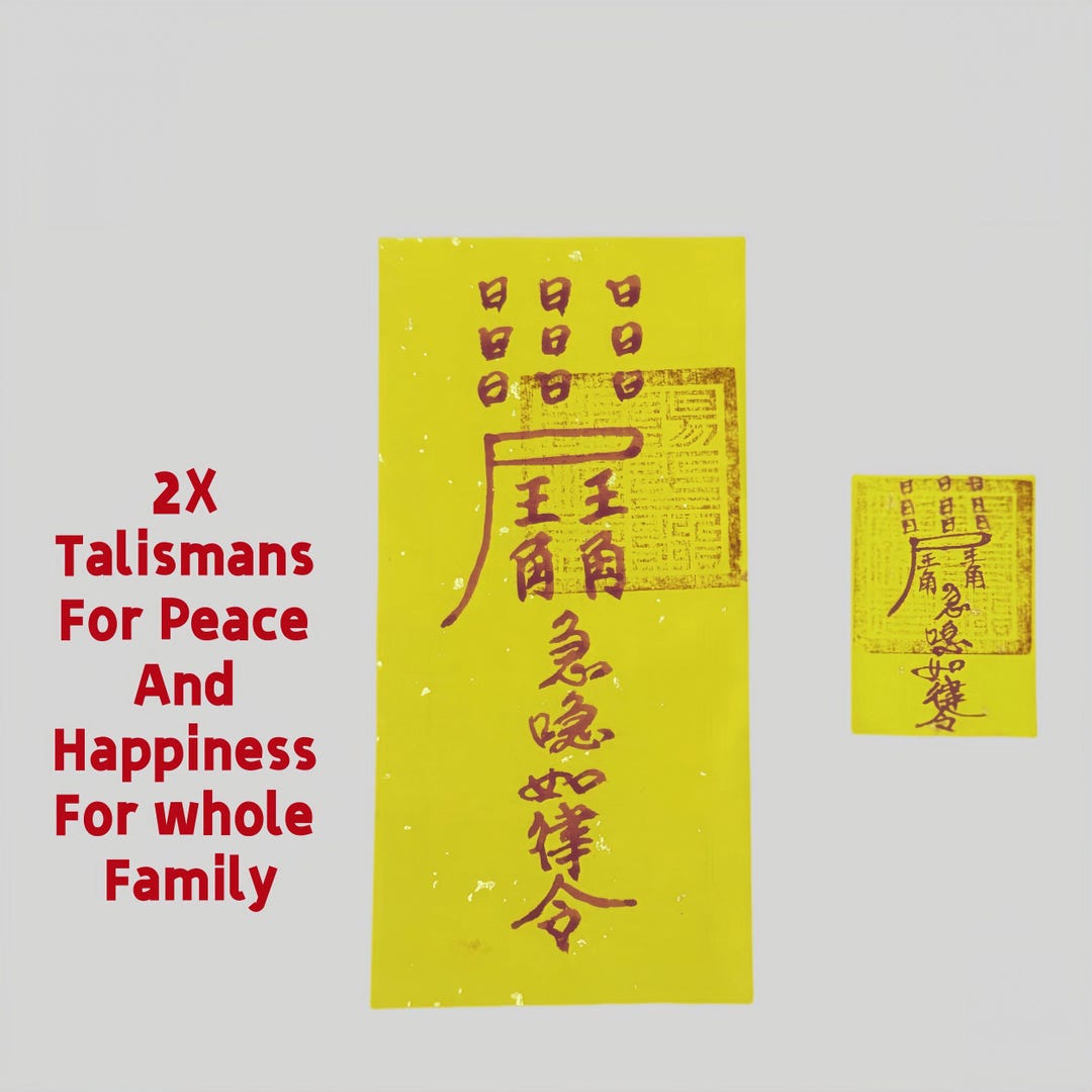 2X Talismans for Peace and Happiness for Whole Family,authentic Blessed ...