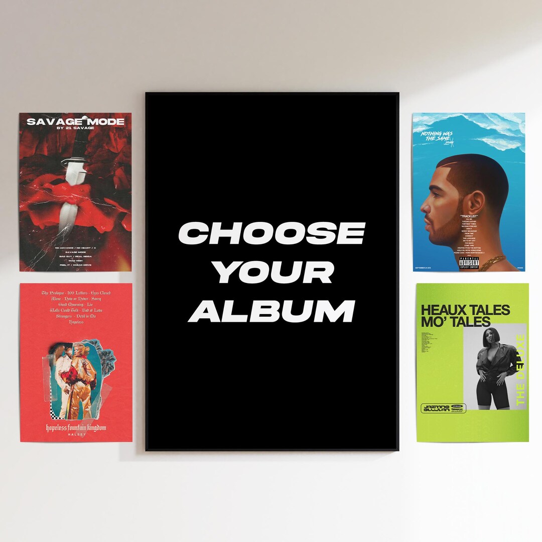 Unique Album Cover Poster Choose Your Favorite Artist and Album. We'll ...
