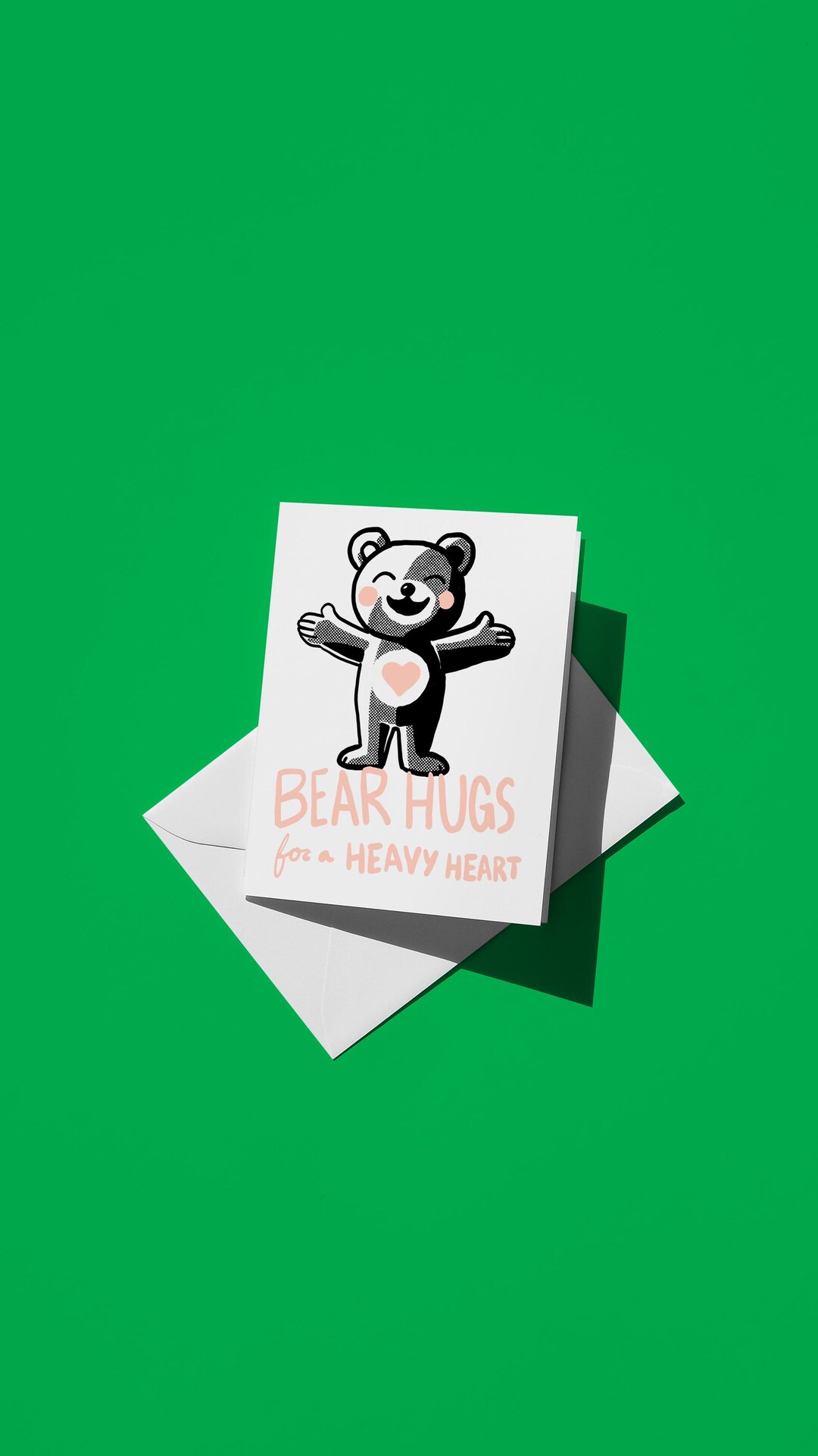 Bear Hugs for a Heavy Heart | Cute Get Well Soon Card, Sympathy ...