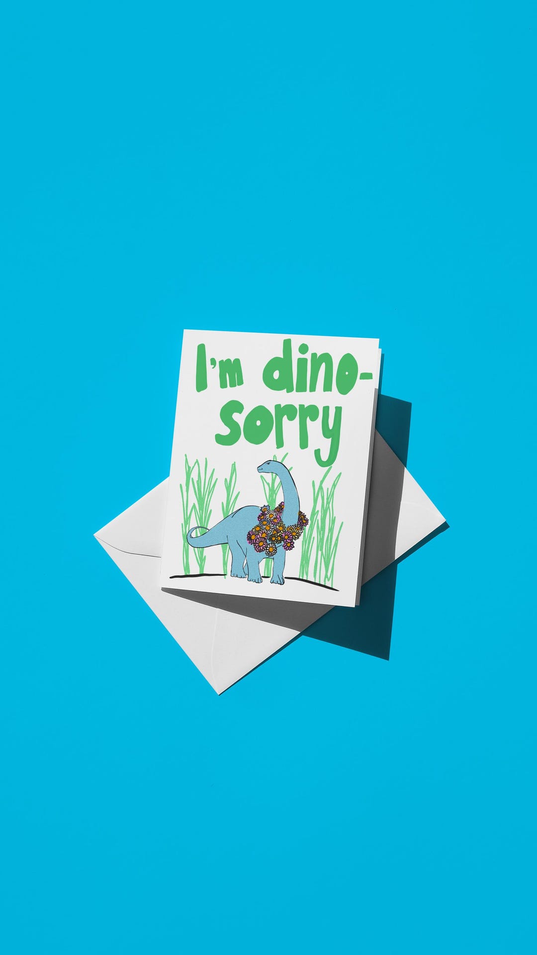 I'm Dino-sorry | Cute Dinosaur Apology Card | Colorful & Fun Design ...