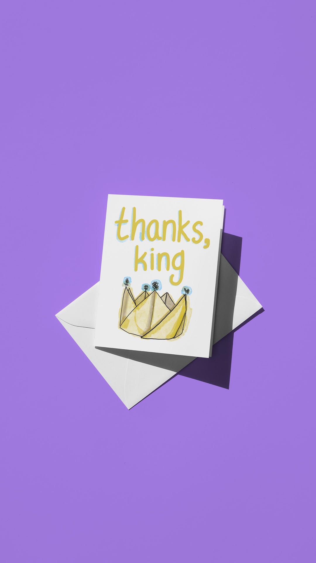 Thanks, King - Thank You Card - Fun Gen Z and Millennial Gratitude ...