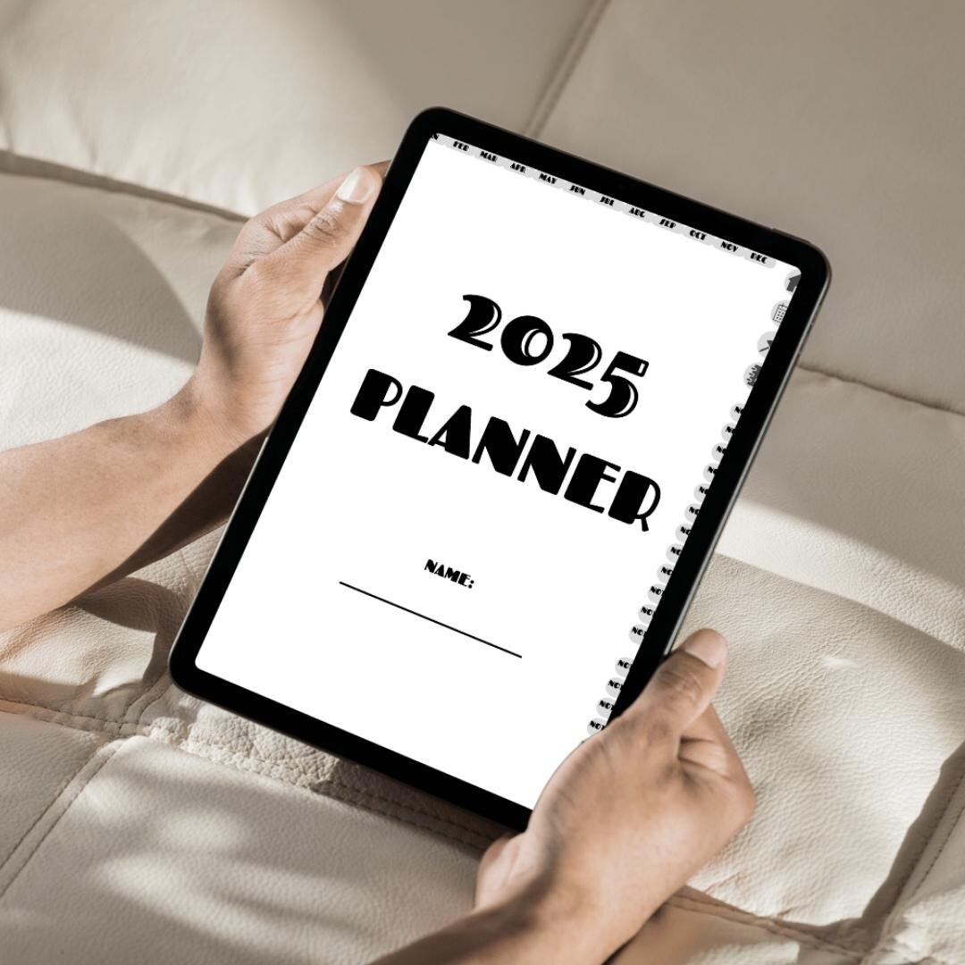 2025 Digital Planner,12-month Planner, Digital Journal, Daily Planner ...