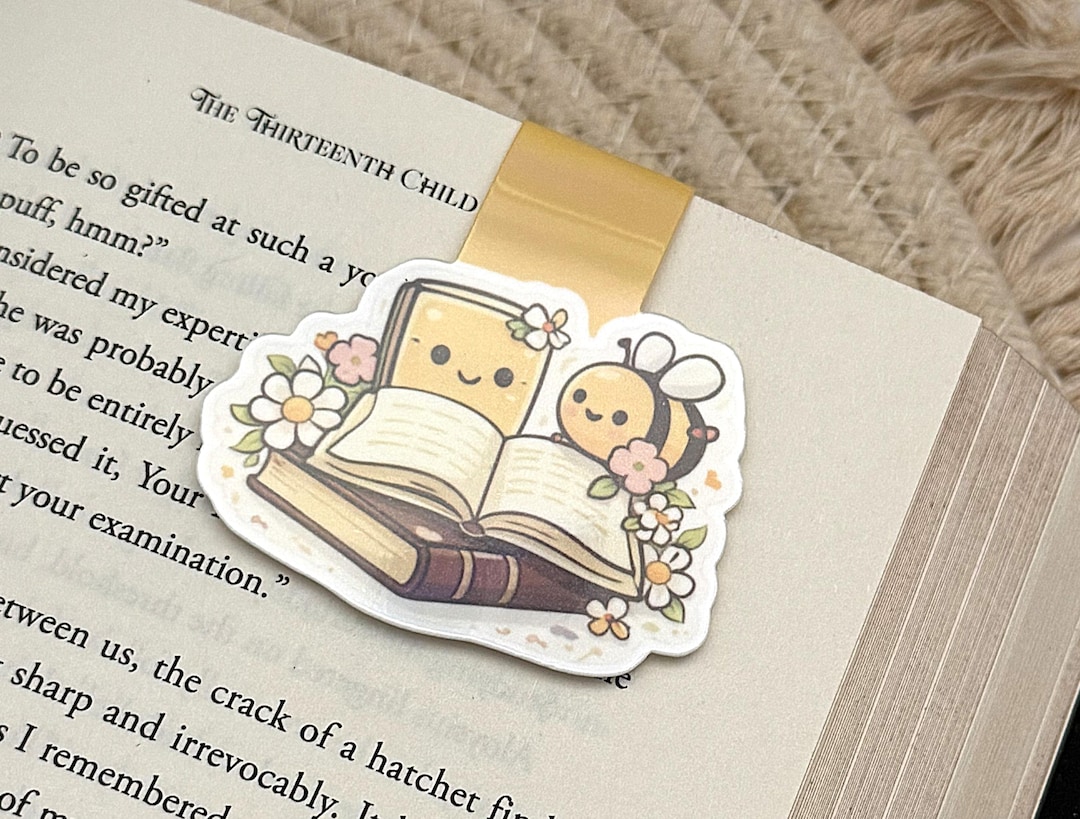Busy Bee Set – Magnetic Bookmarks | Cozy Reading Clips | Book Lover ...