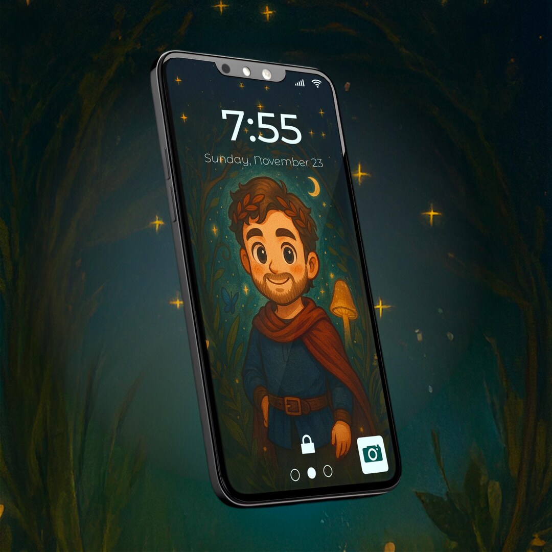 Custom Chibi Phone Wallpaper – Personalized From Photo – Cute Fairytale ...