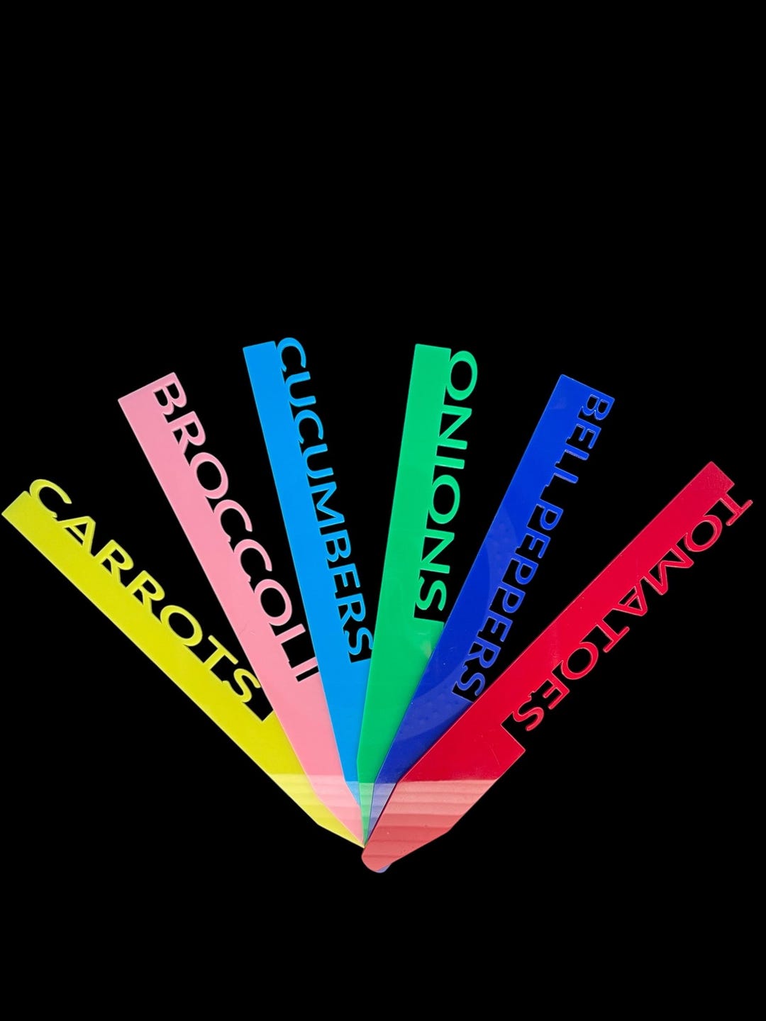 Personalized Plant Stakes - Custom Names & Colors - Herb, Vegetable ...