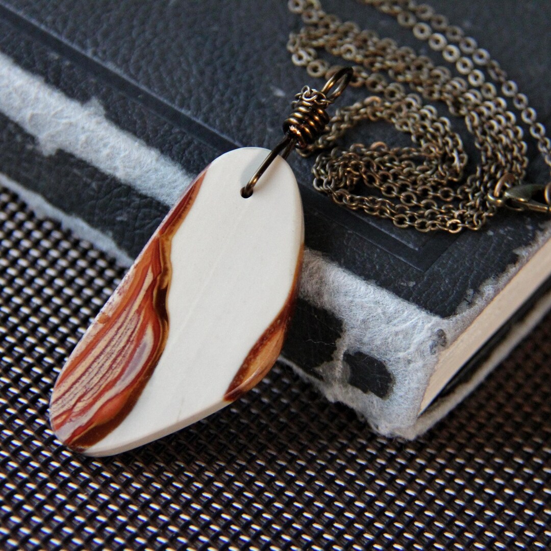 Long Boho Chic Hippie Succor Creek Jasper Gemstone Pendant Layering ...