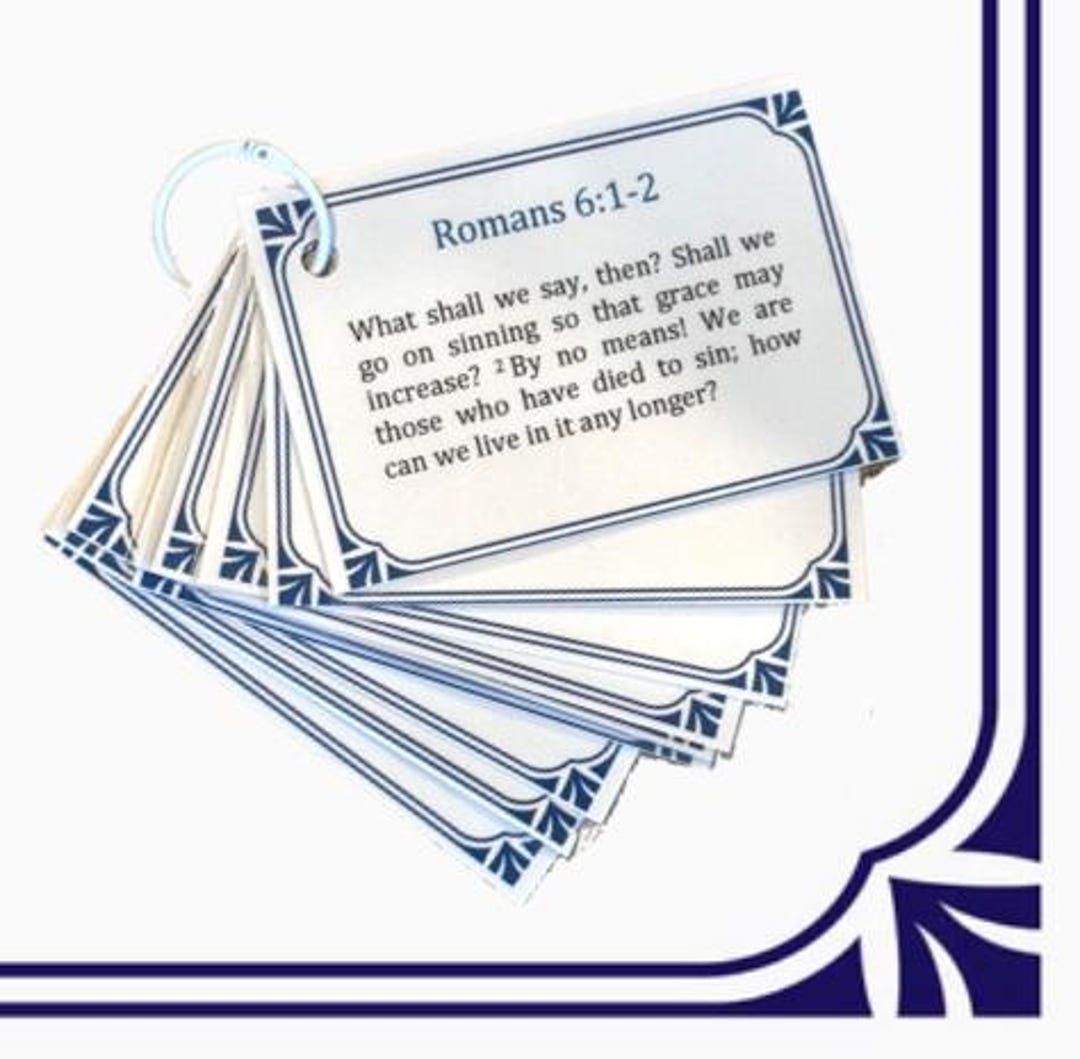 Memory Verse Cards - Romans 6 - DIGITAL FILE - Etsy