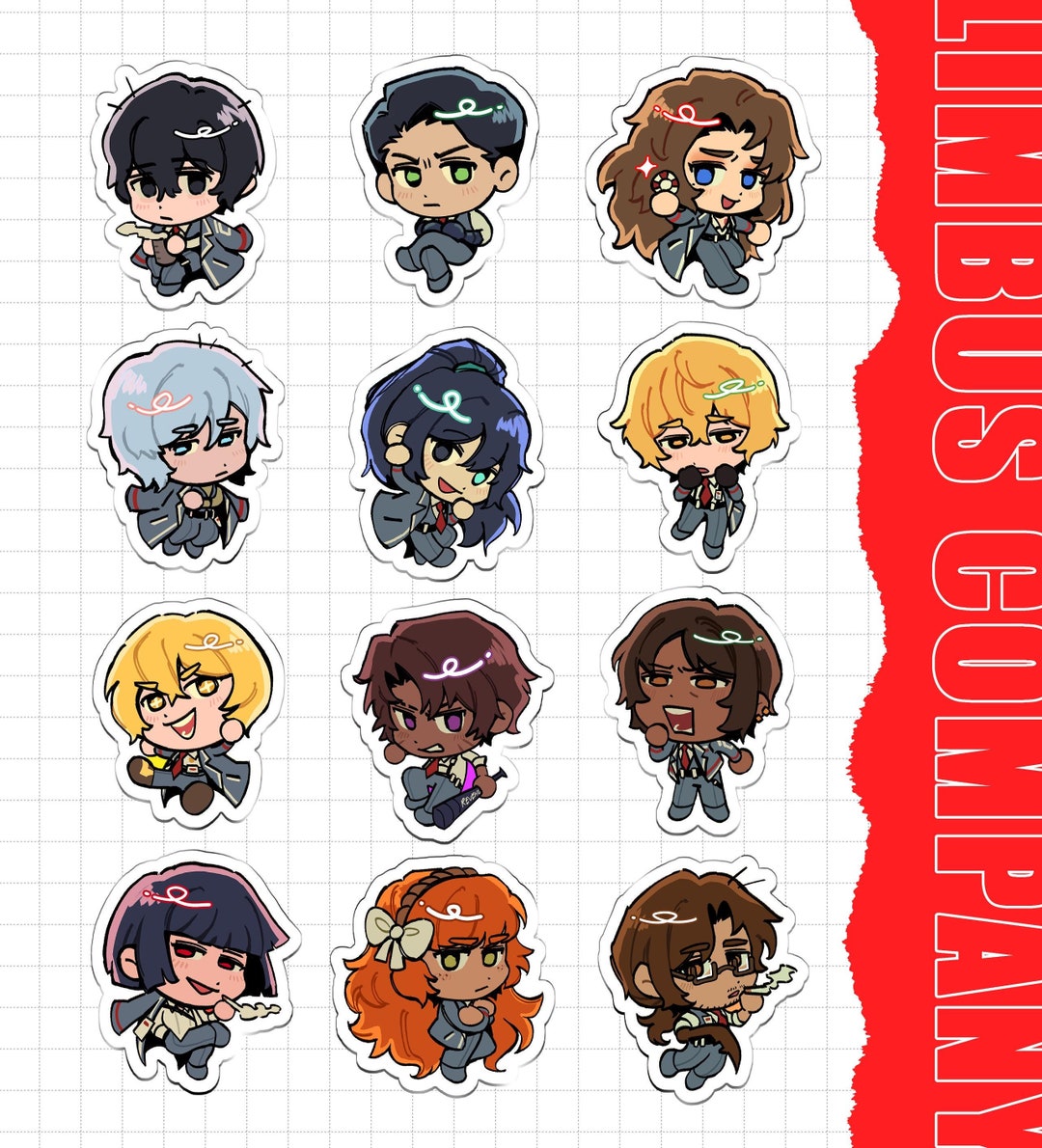 Limbus Company Stickers Set - Etsy