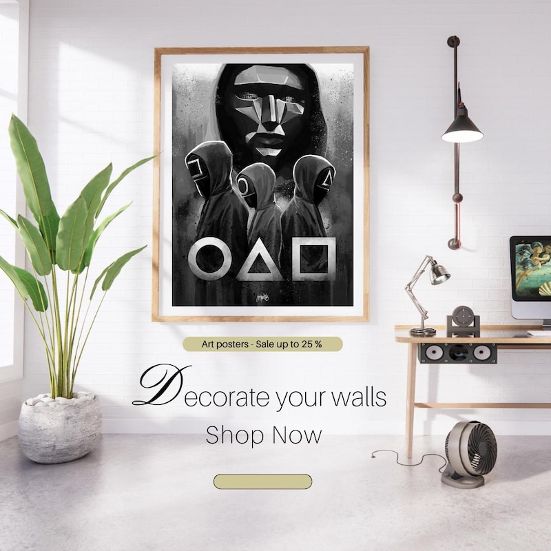 Squids Game Poster - Etsy