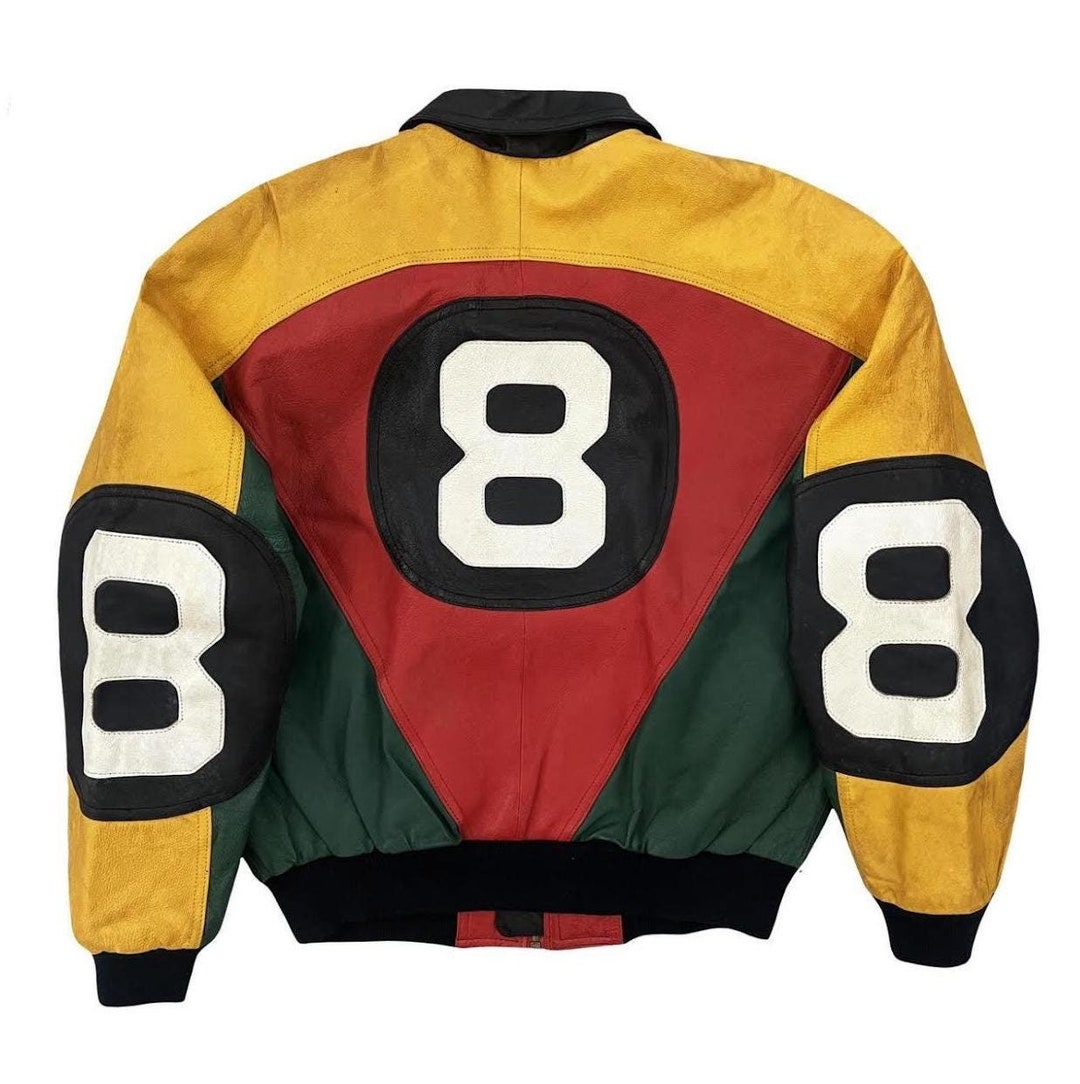 90s Oversize Style 8 Ball Jacket Mens Bomber Coat Sportswear M Hoban ...