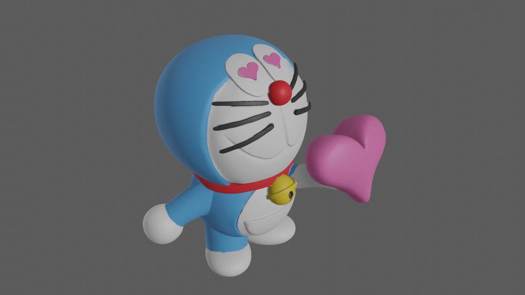 Doraemon in Love - Etsy