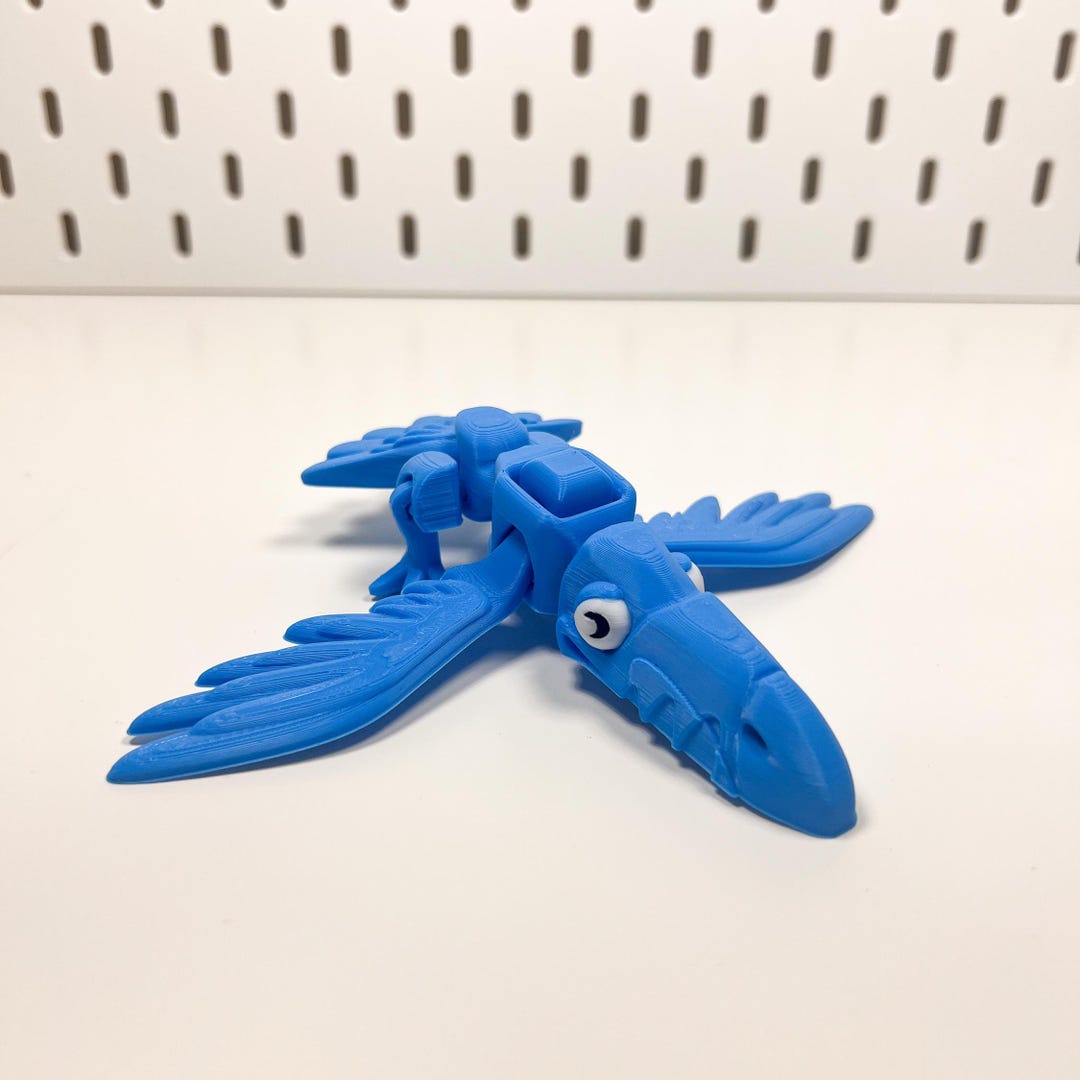 Quirky Toucan Toy – Funny 3D Printed Bird With Clacking Wings, Cute ...