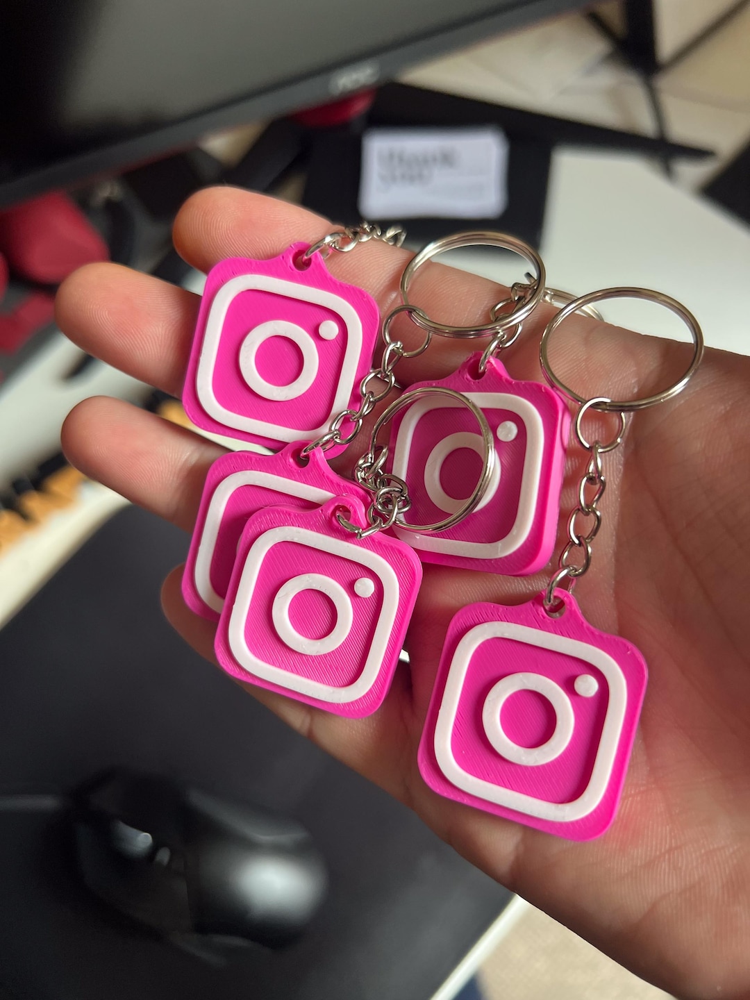 Custom NFC Keychain – Digital Business Card | Tap to Share (NTAG215 ...