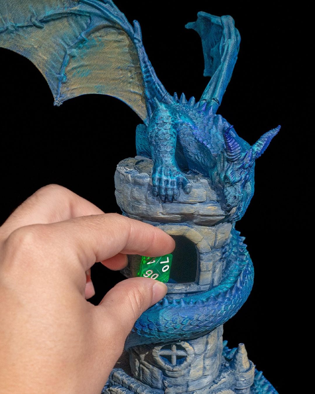 Dragon Dice Tower – 3d-printed Gaming Dice Tower for D&D, RPG, Tabletop ...