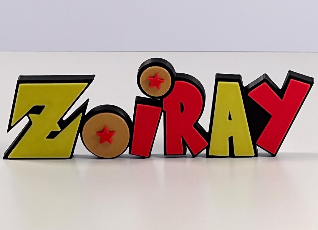 Dragon Ball-inspired Personalized Name Plate – Custom 3D Printed Desk ...