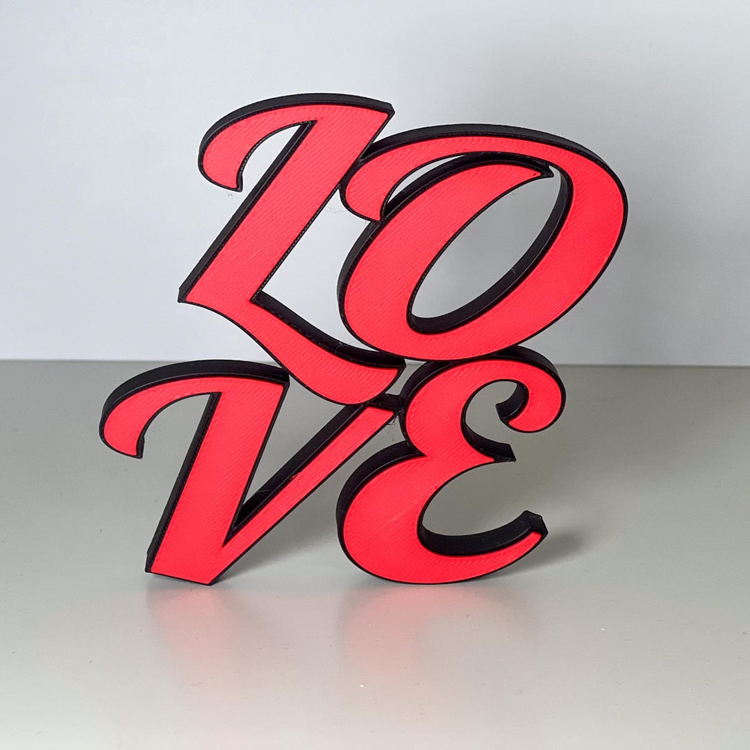 Valentines Love Sign, Romantic Wall Art, Gift for Her, Heartfelt Shelf ...