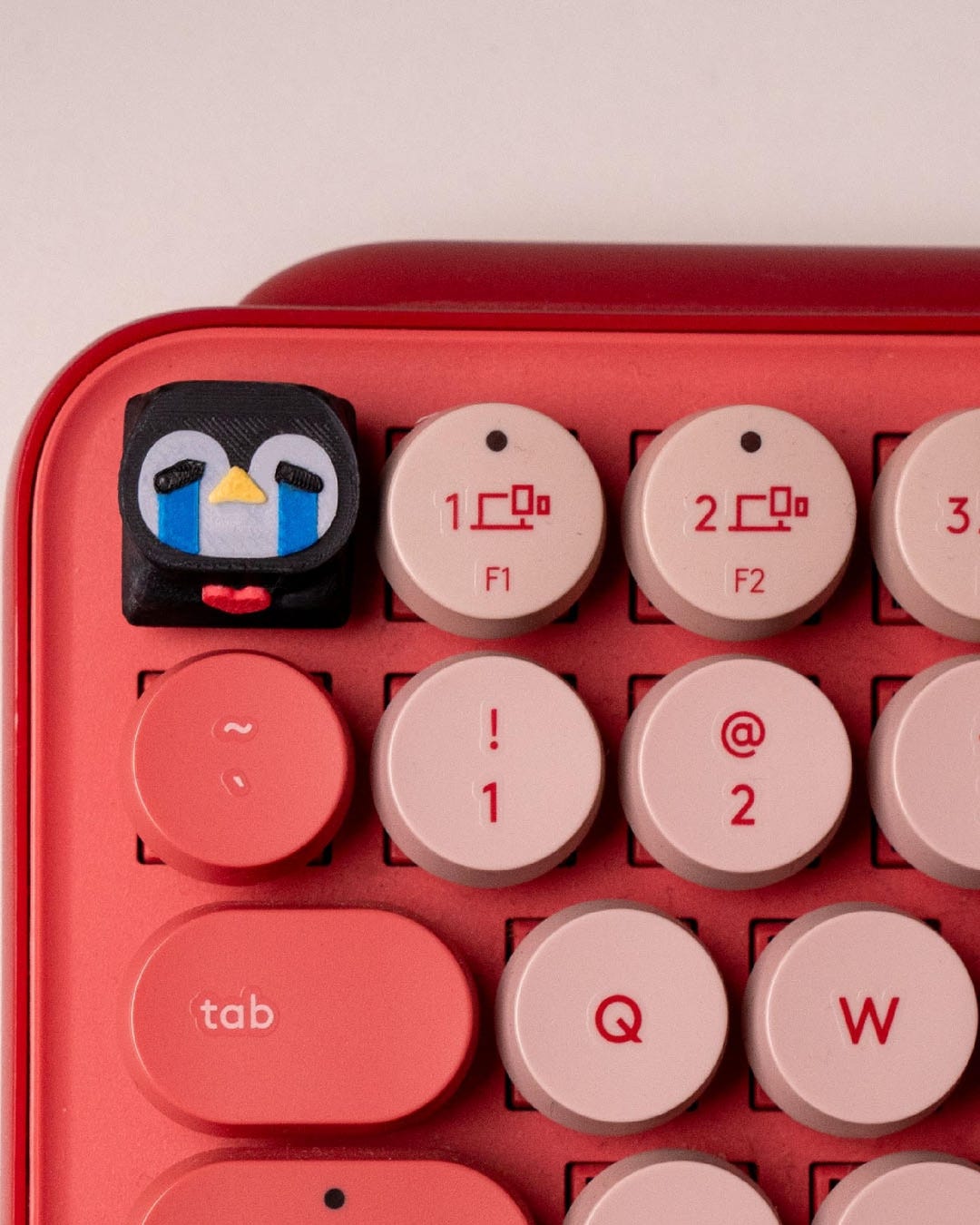 A Handcrafted Artisan Keycap Featuring a Crying Penguin With Teardrop ...