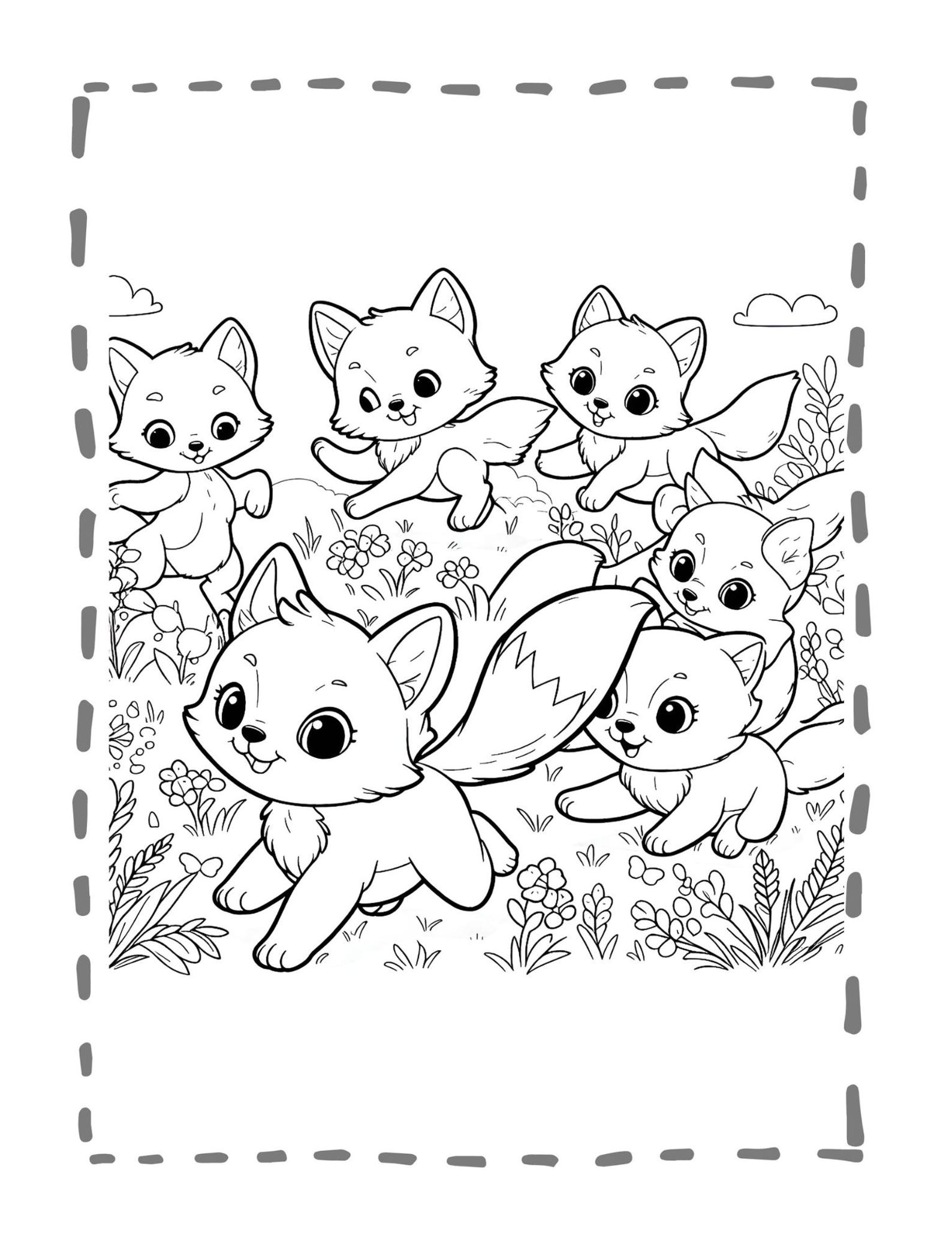 10 Page Digital Baby Animals Coloring Pages for Kids – Part 2 - Etsy