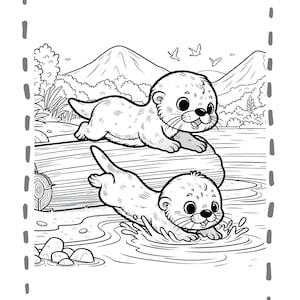 40-page Printable Baby Animal Coloring Bundle – Adorable Designs for ...