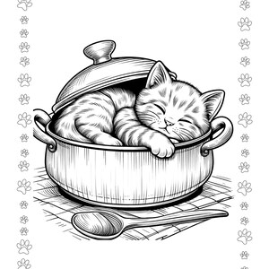 10-page Printable Kitten Coloring Book – Purr-fect Fun for Kids ...