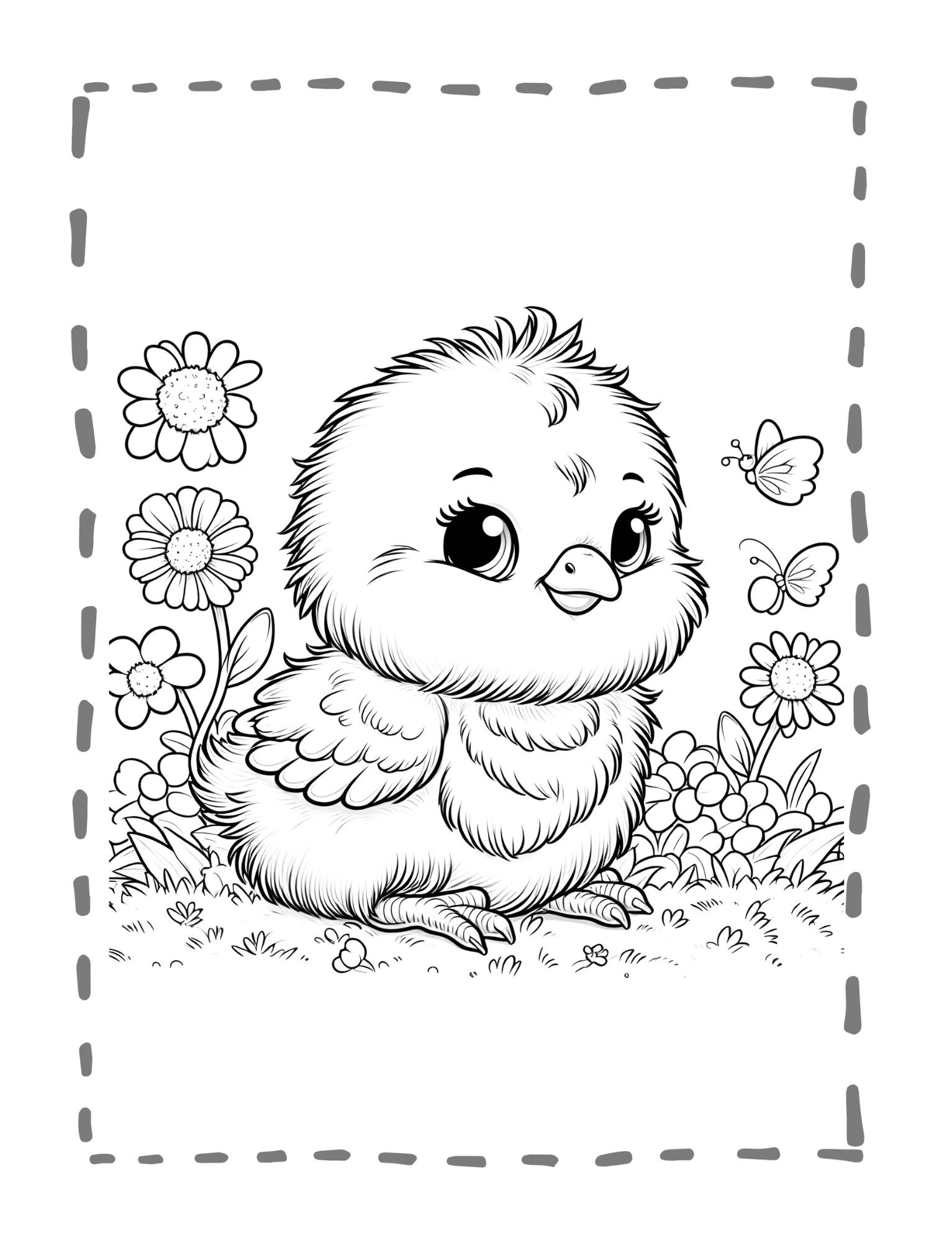10-page Digital Baby Animals Coloring Pages for Kids – Part 3 - Etsy