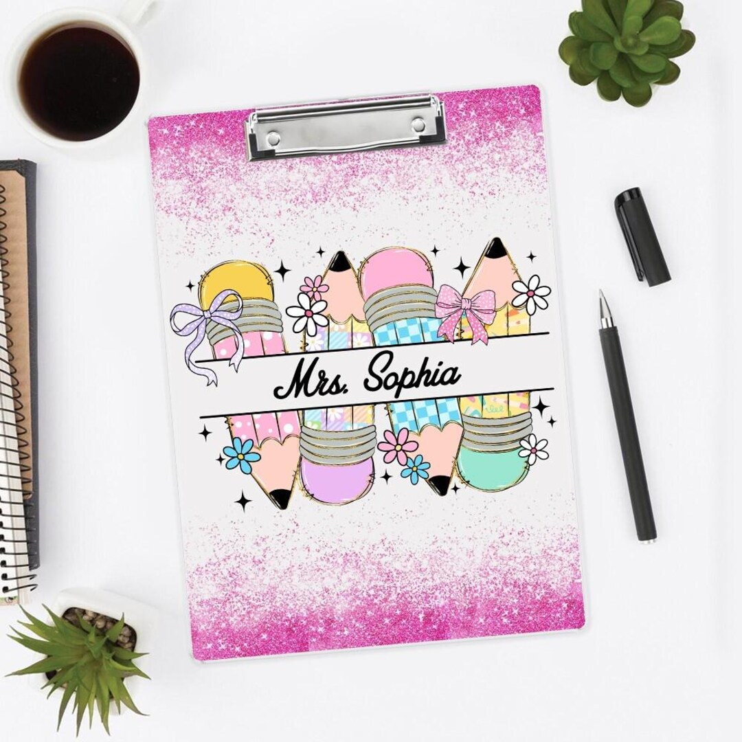 Personalized Teacher Appreciation Gift, Preppy Pencil Teacher Acrylic ...