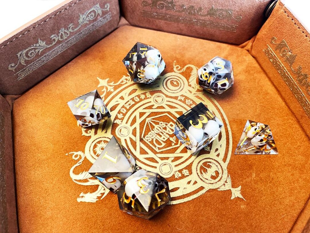 Skeleton Dice, Dice Set, Dice With Skull, Board Games, Epoxy Dice ...