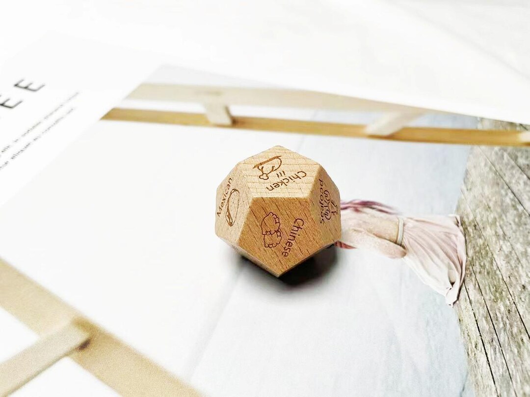 FOOD DICE - Where/what to Eat Dice, Couples Dinner Idea Dice, Food ...