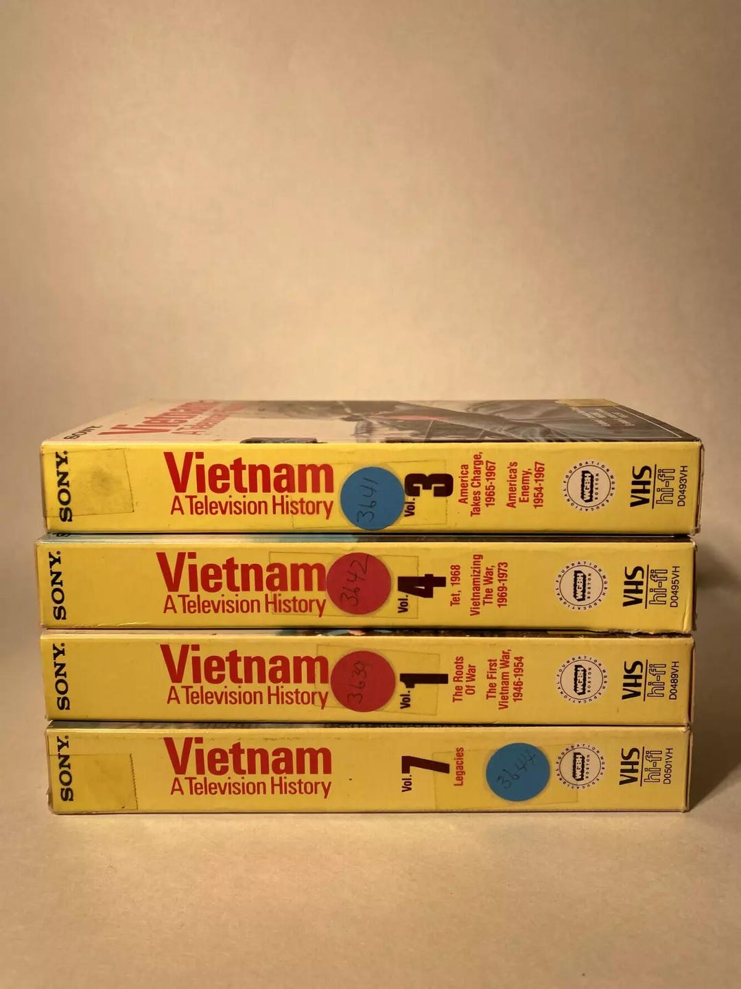 4 VHS LOT Vintage 1980's Vietnam A Television History VHS 1,3,4,7 - Etsy