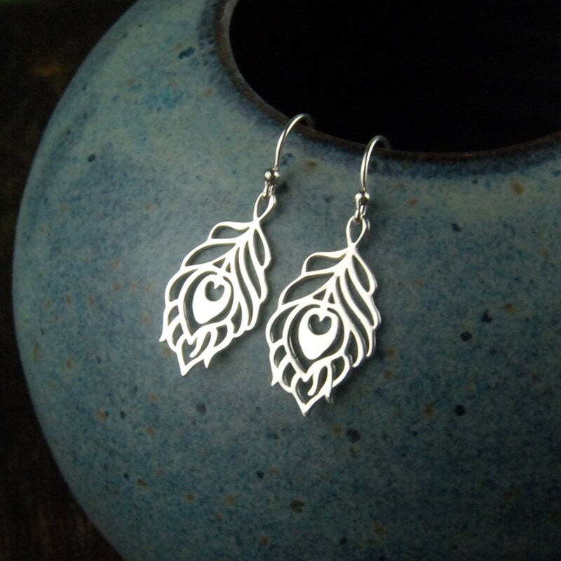 Feather Earrings - Etsy