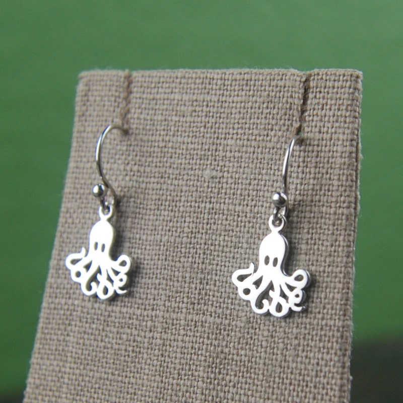 Octopus Earrings - Etsy
