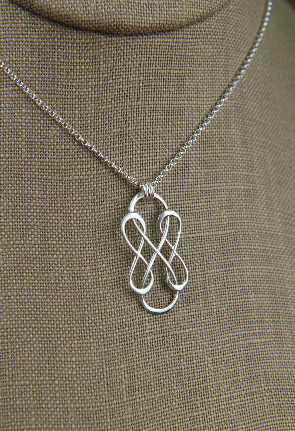 Triple Infinity Necklace in Sterling Silver Sterling Silver - Etsy