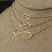 Triple Infinity Necklace in Sterling Silver, Sterling Silver Necklace ...