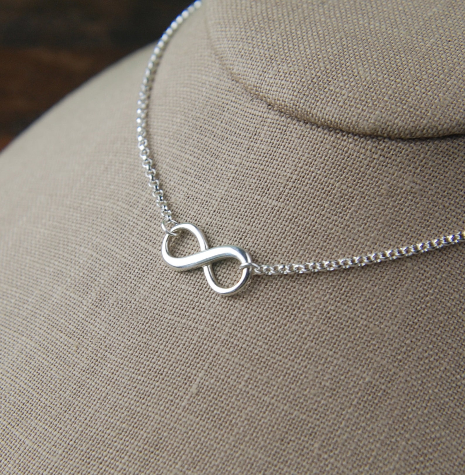 Infinity Symbol Necklace in Sterling Silver Sturdy Infinity - Etsy