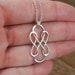 Triple Infinity Necklace in Sterling Silver, Sterling Silver Necklace ...