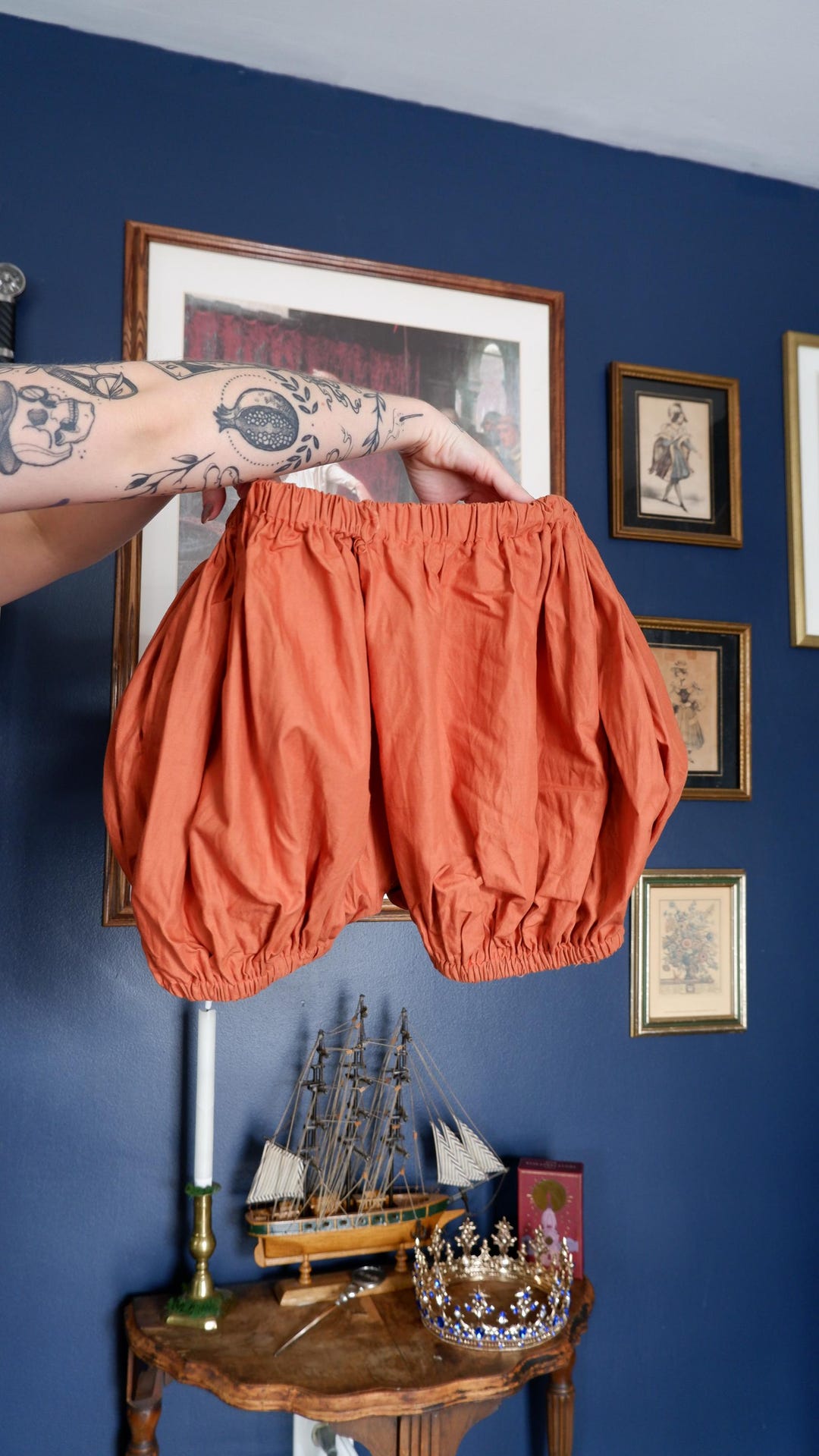 Jester Shorts | Renaissance/medieval Shorts | Pumpkin Pants | Ren Faire ...