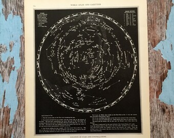 Old Star Map | Etsy