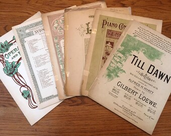 Antique sheet music | Etsy