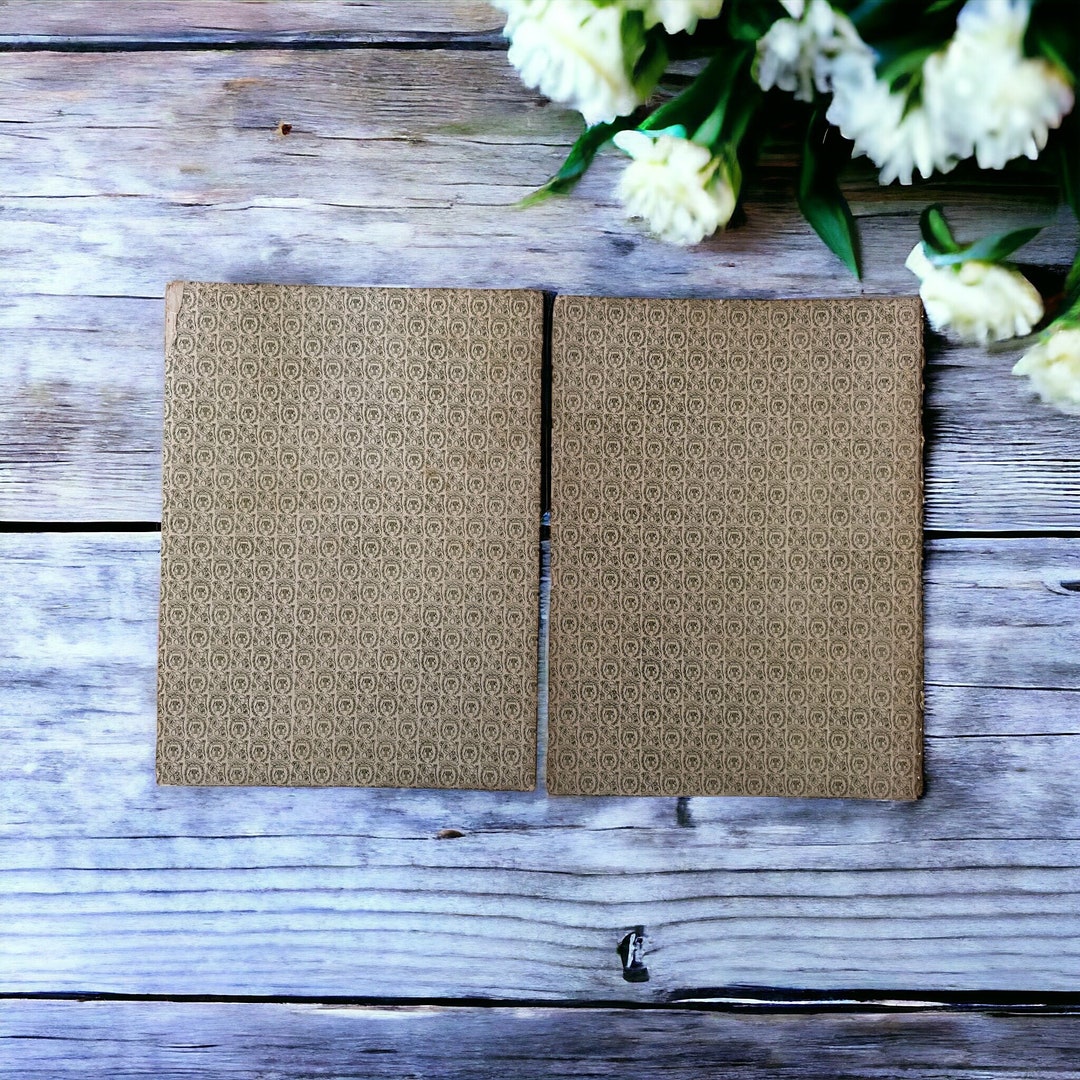 2 Patterned End Pages. Early 1900s Large Sheets. Book Pages, Ephemera ...