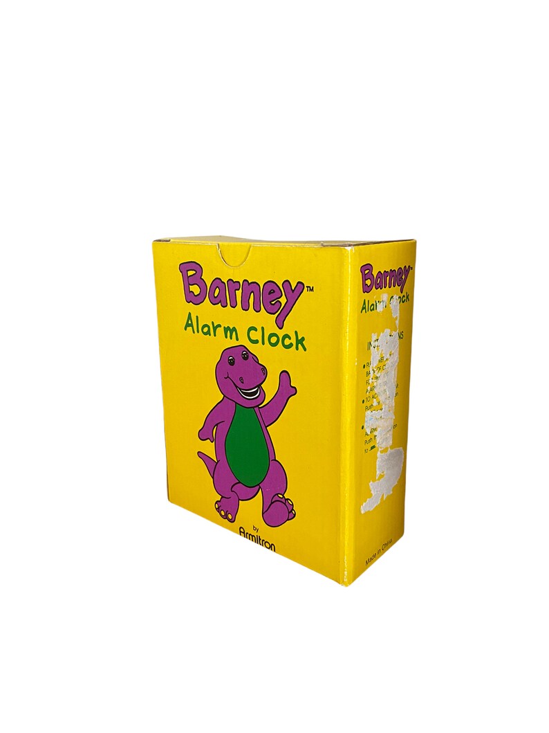 Rare Barney Alarm Clock by Armitron. 1993 New Old Stock Alarm - Etsy