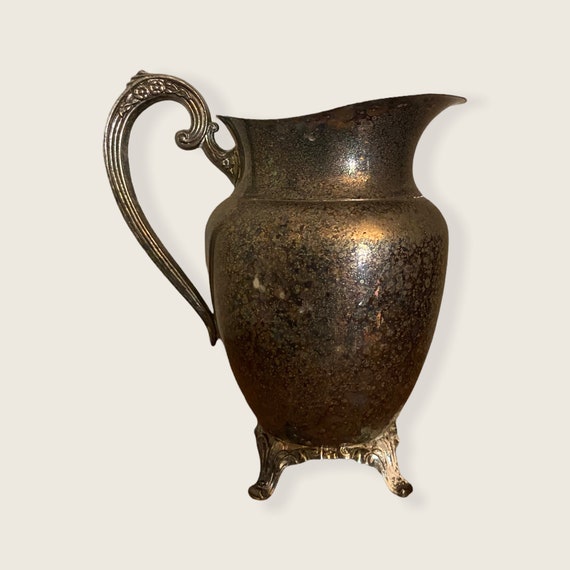 Vintage Tarnished Oneida Silver Plate Water Pitcher Vase W/ - Etsy