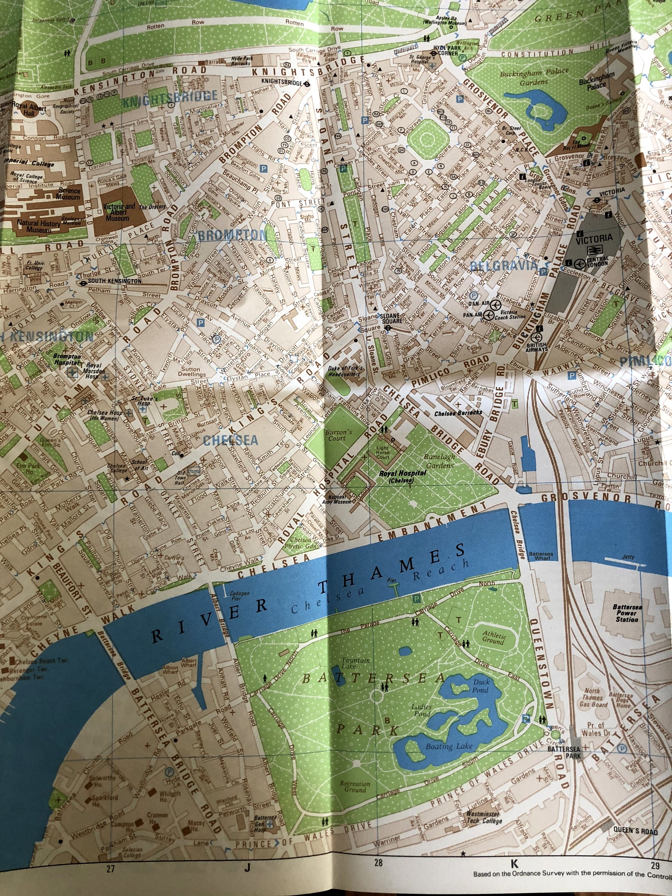 Vintage London City Map. 1978 Bartholomew Central London | Etsy