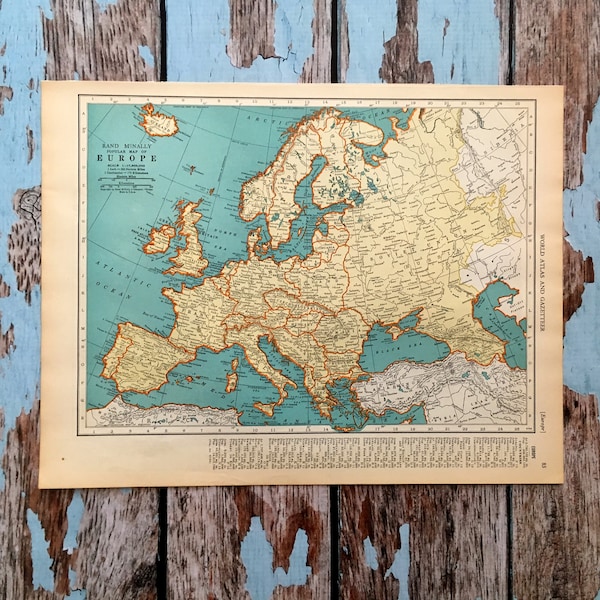 1937 World Map - Etsy