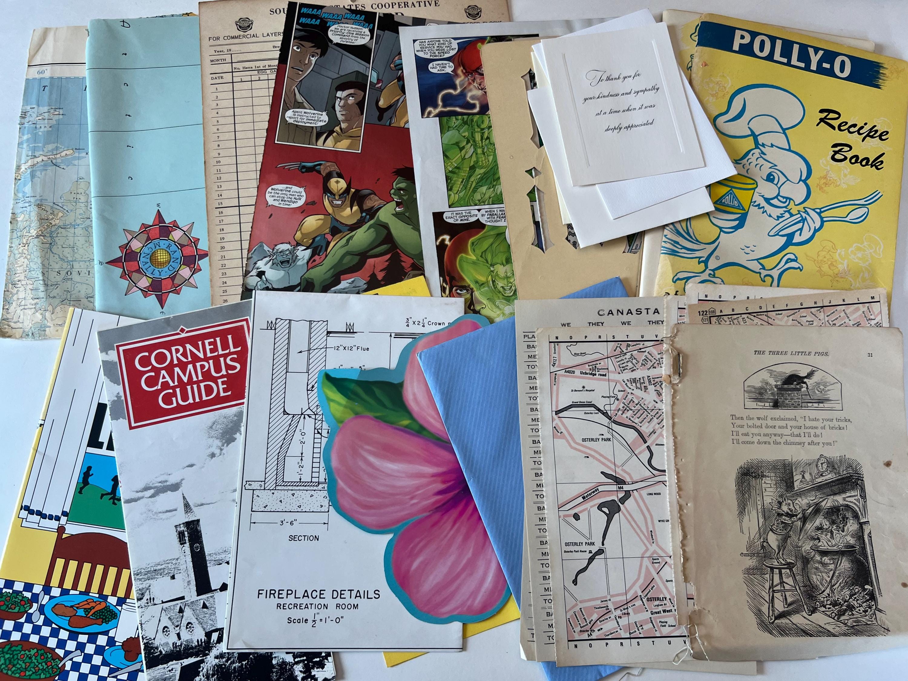 Huge Ephemera Craft Set. Junk Journaling, Smash Books, Scrapbooking ...